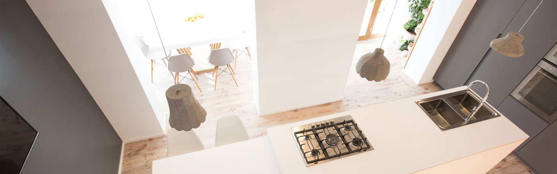 Pendant lights to illuminate a kitchen hob: 4 proposals by Karman